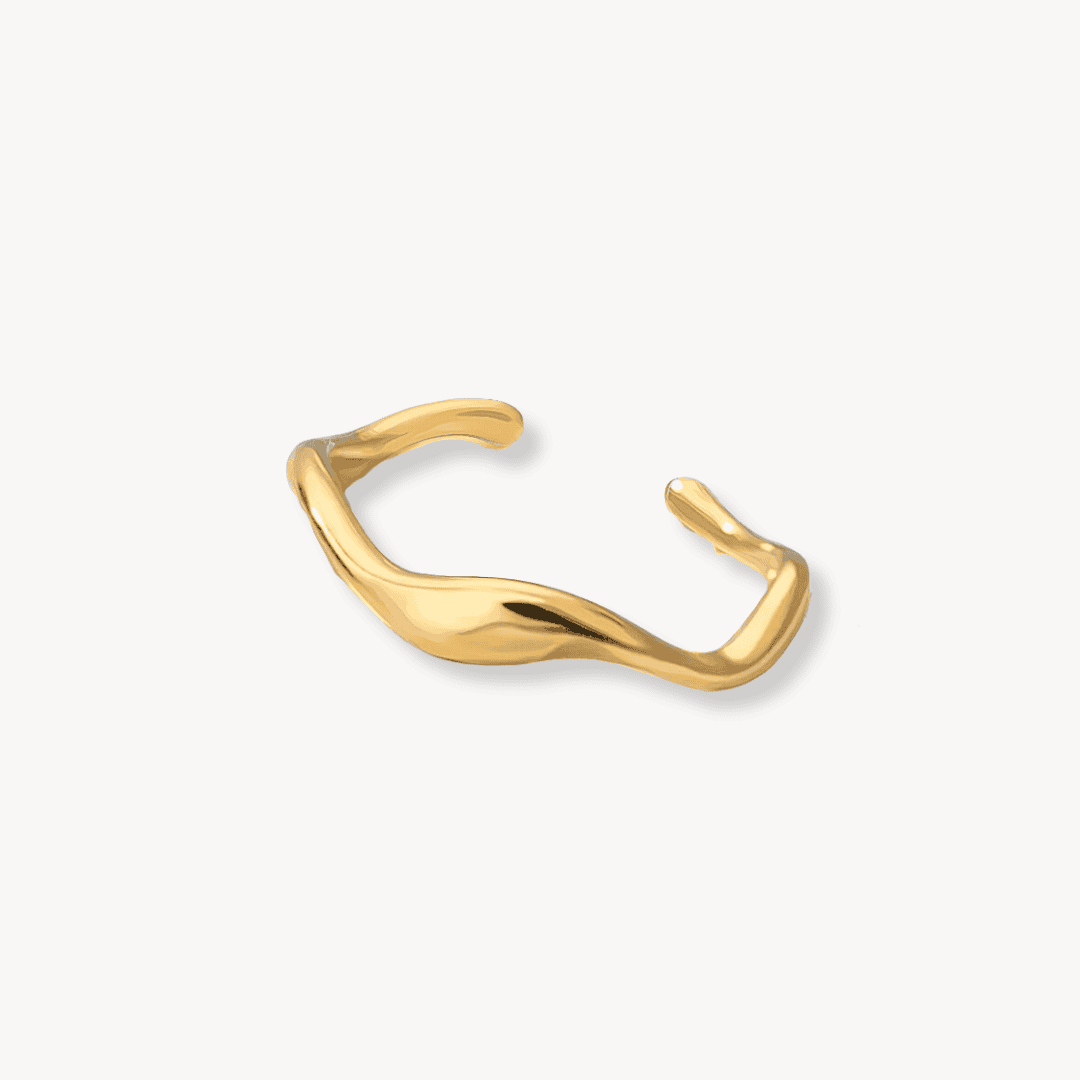 Irregular Wavy Stackable Ring – Omni Aura Jewelry